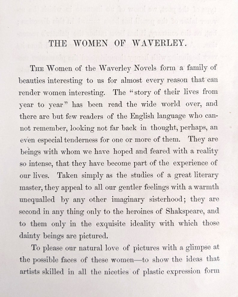 The Waverly Gallery Characters From Sir Walter Scott's | Etsy