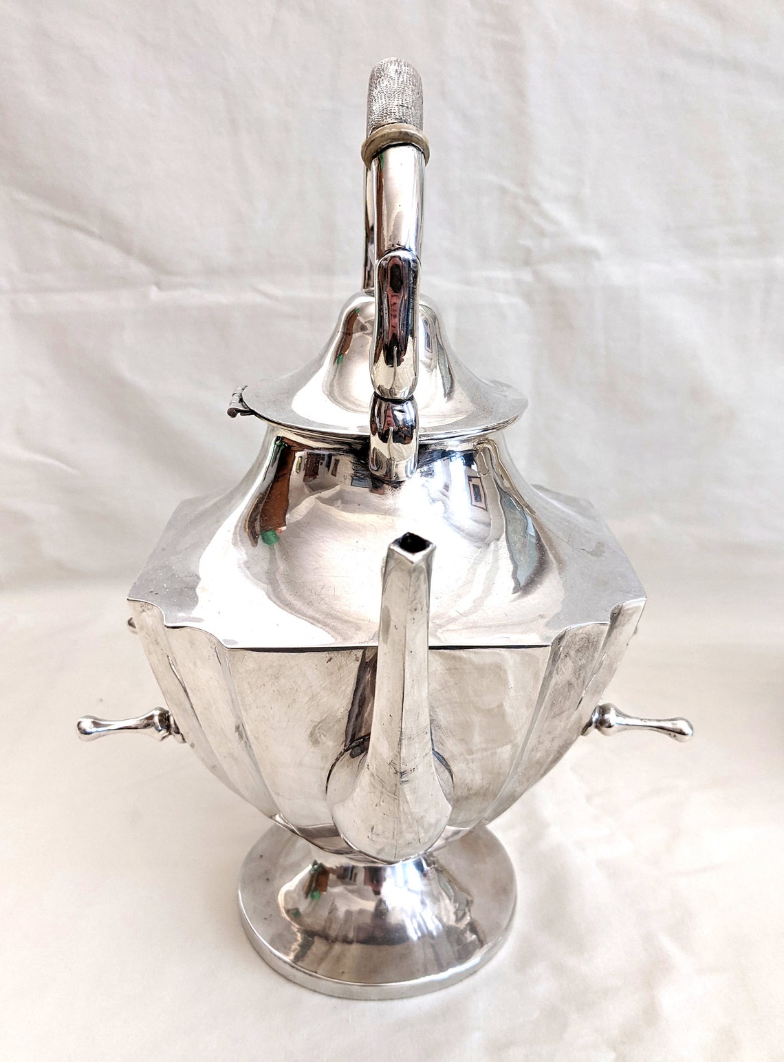 Mexican Sterling Tilting Teapot Sterling Stand and Burner - Etsy