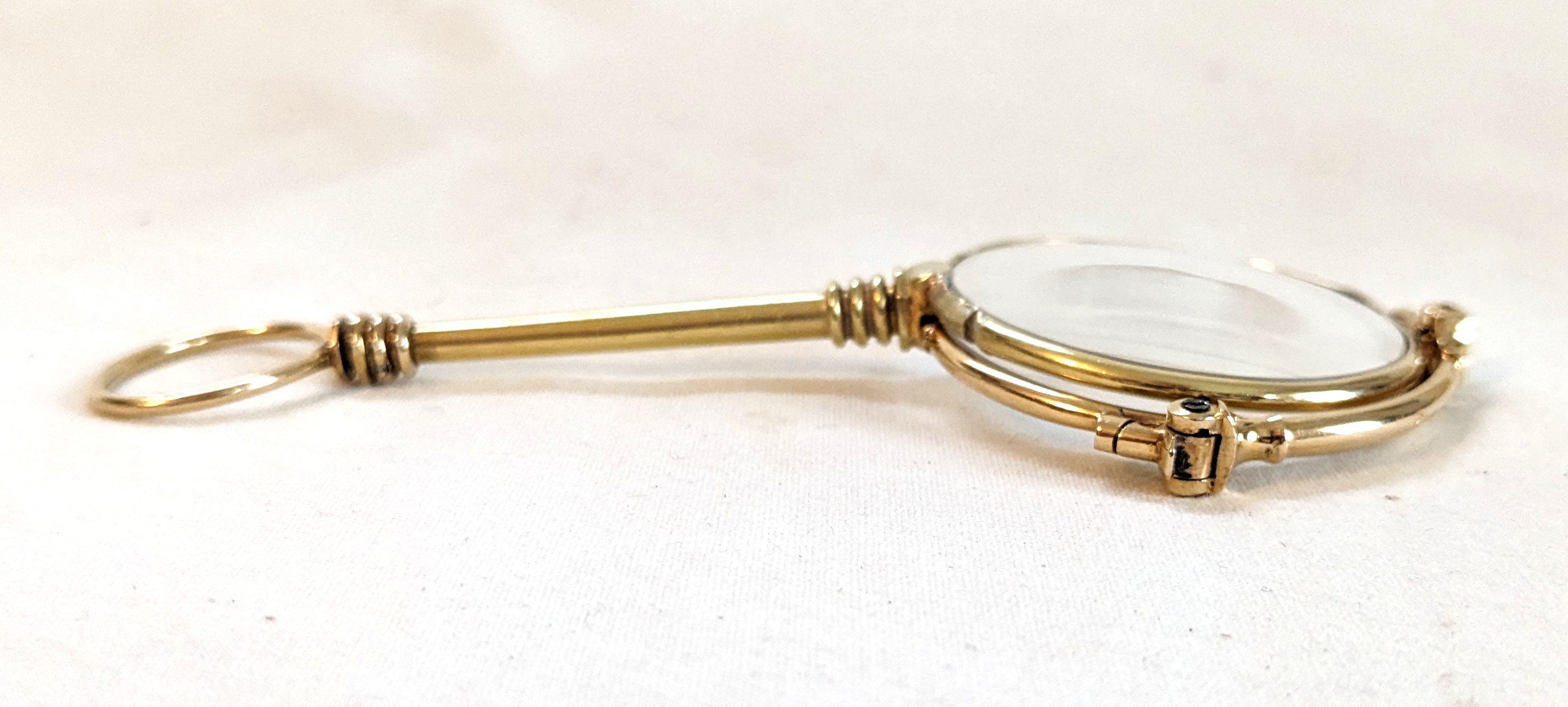 French 18k Gold Folding Lorgnette, Glass Lenses - Etsy
