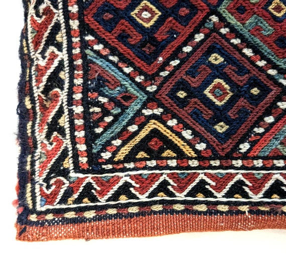 Shahsavan soumak salt bag, Caucasus region, wool, 20 … - Gem