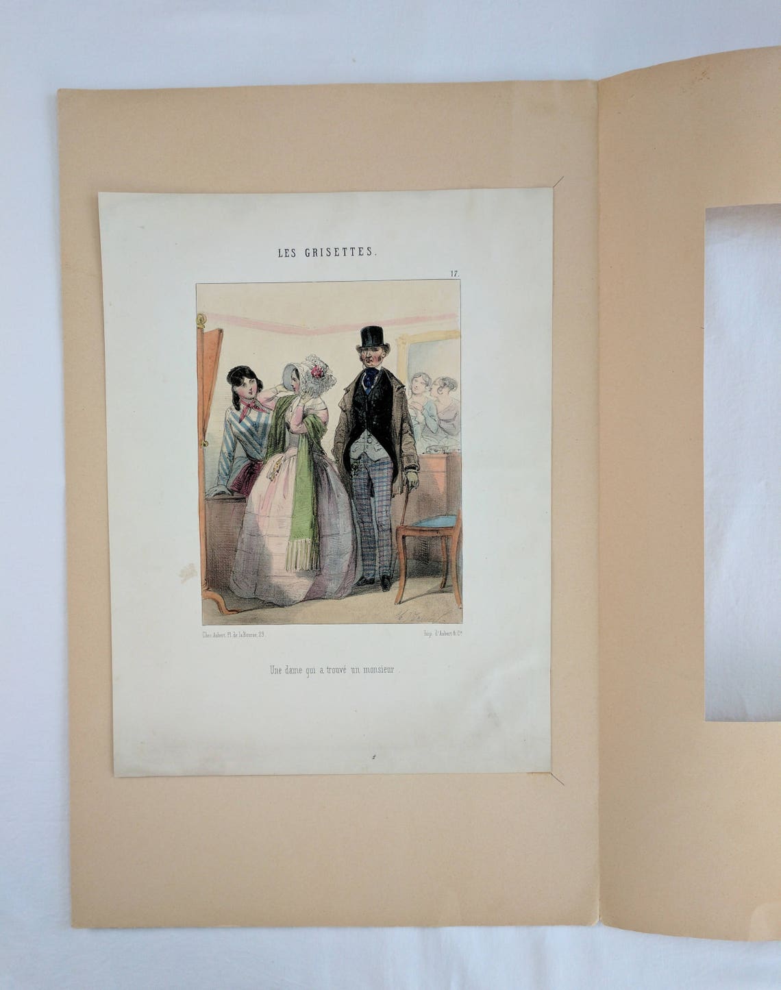 Charles Vernier Hand Colored Stone Lithograph From 'les - Etsy