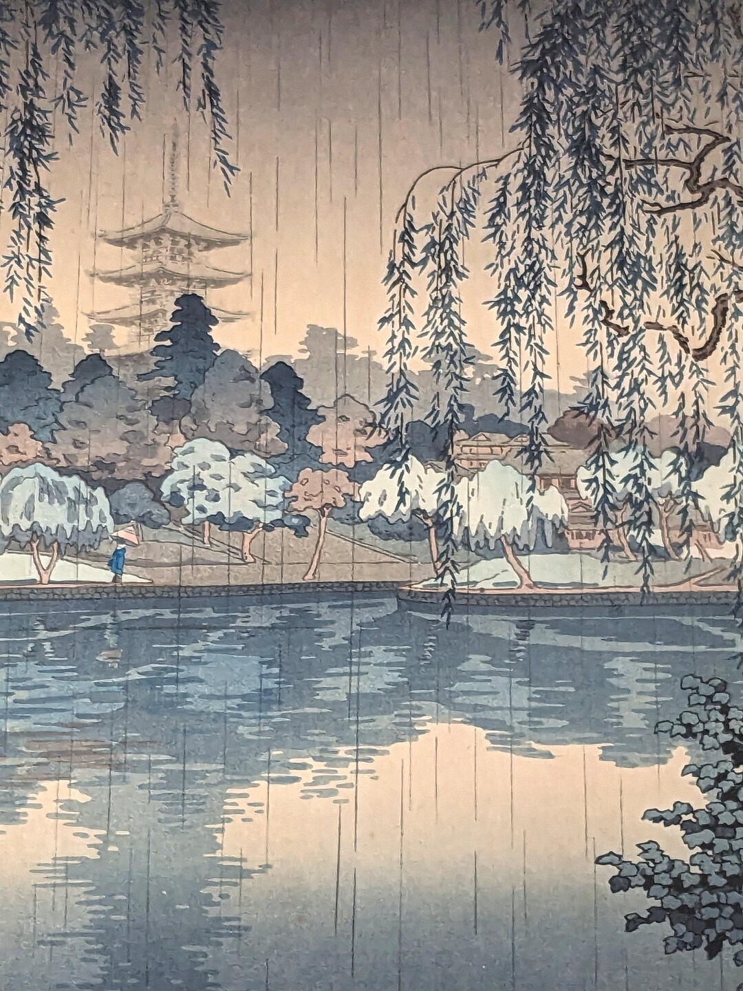 Tsuchiya Koitsu "kofukuji Temple in Nara" Framed Japanese Woodblock ...