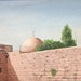 Ray Batchelor Painting of Israeli Western wailing Wall, 11 1/2 X 15 1/2 ...