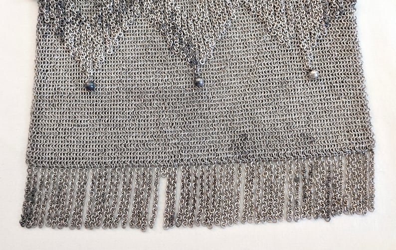 Polish .800 Silver Mesh Art Deco Flapper Hand / Shoulder Bag - Etsy