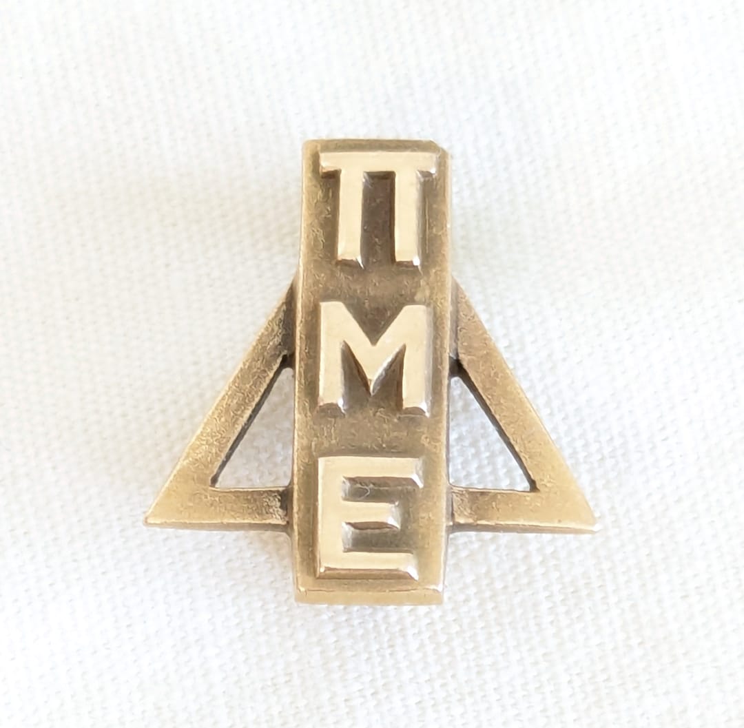 University of Nebraska 14k Gold, Pi Mu Epsilon Fraternity Pin, 1933 ...