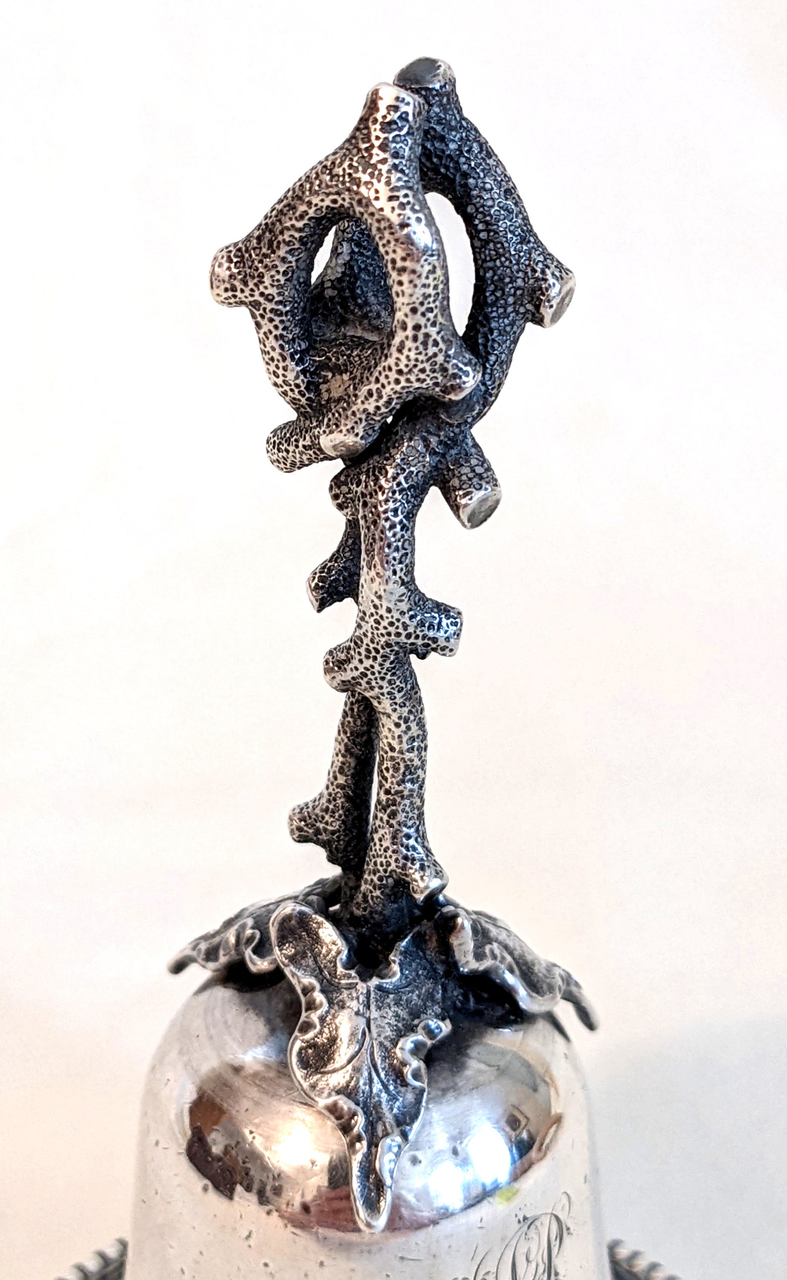 Cased Coin Silver Dinner Bell With Twig Handle 1850s | Etsy