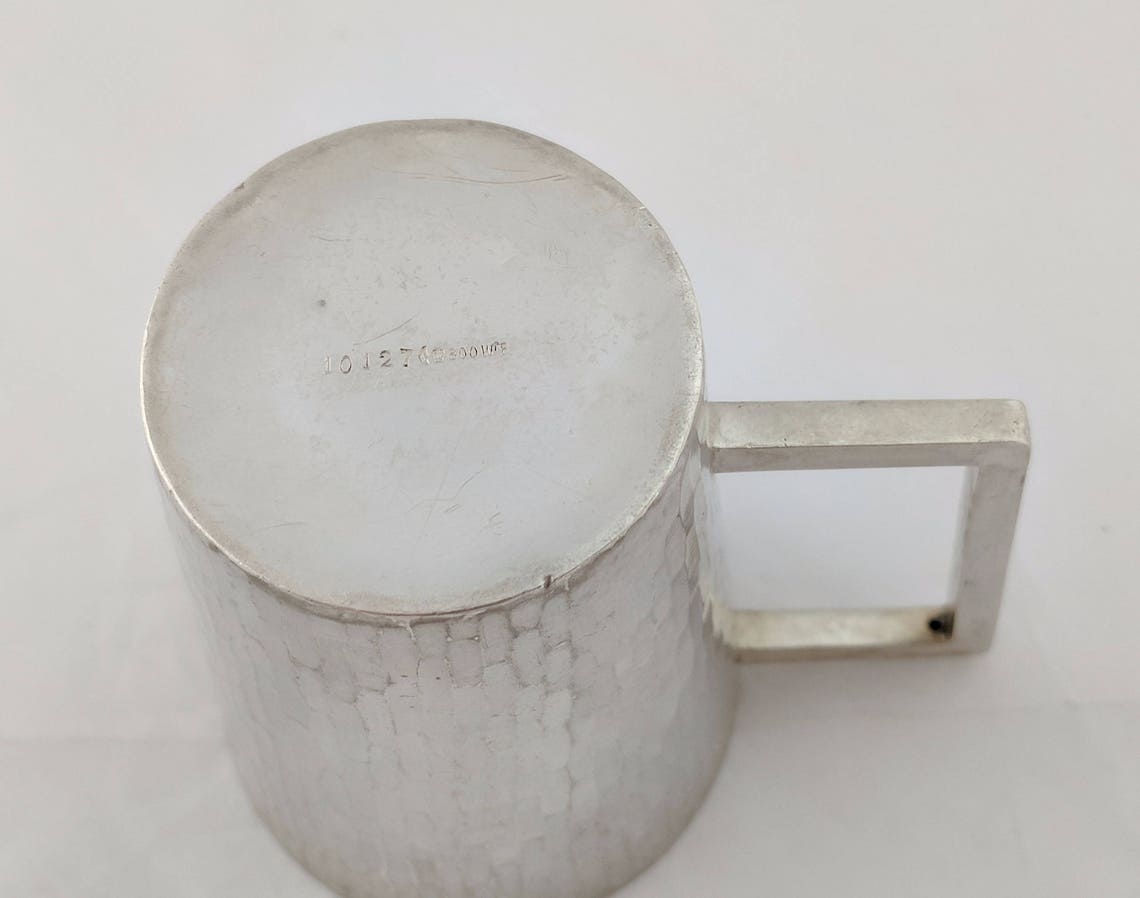 Wilhelm Binder 800 silver German Art Deco cup hand hammered | Etsy