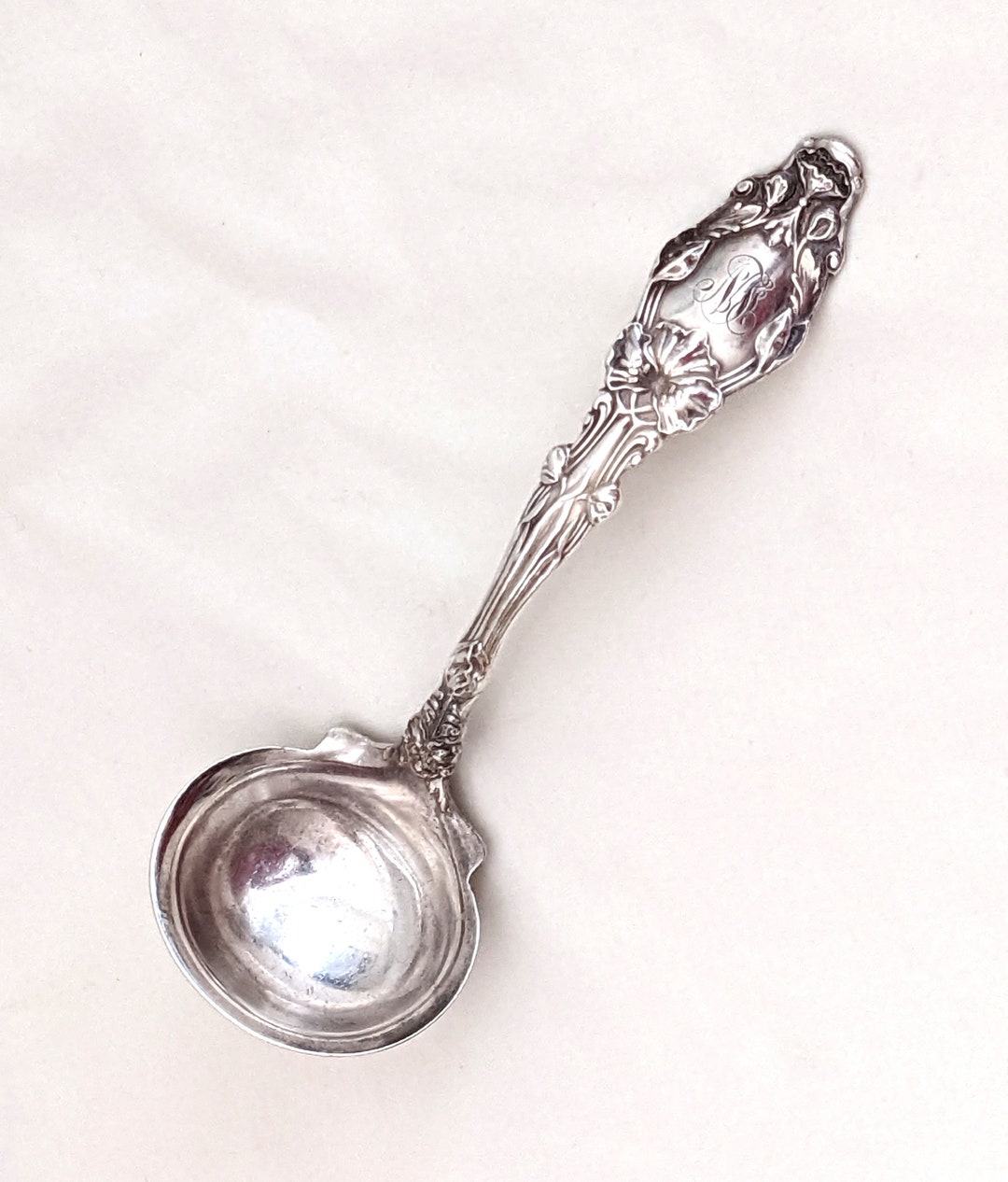 Gorham Sterling Silver Gravy Ladle: Virginiana Art Nouveau, 'NTE ...