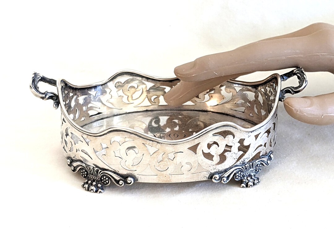 Foster & Co Sterling Silver Pierced Basket - Monogrammed - Etsy