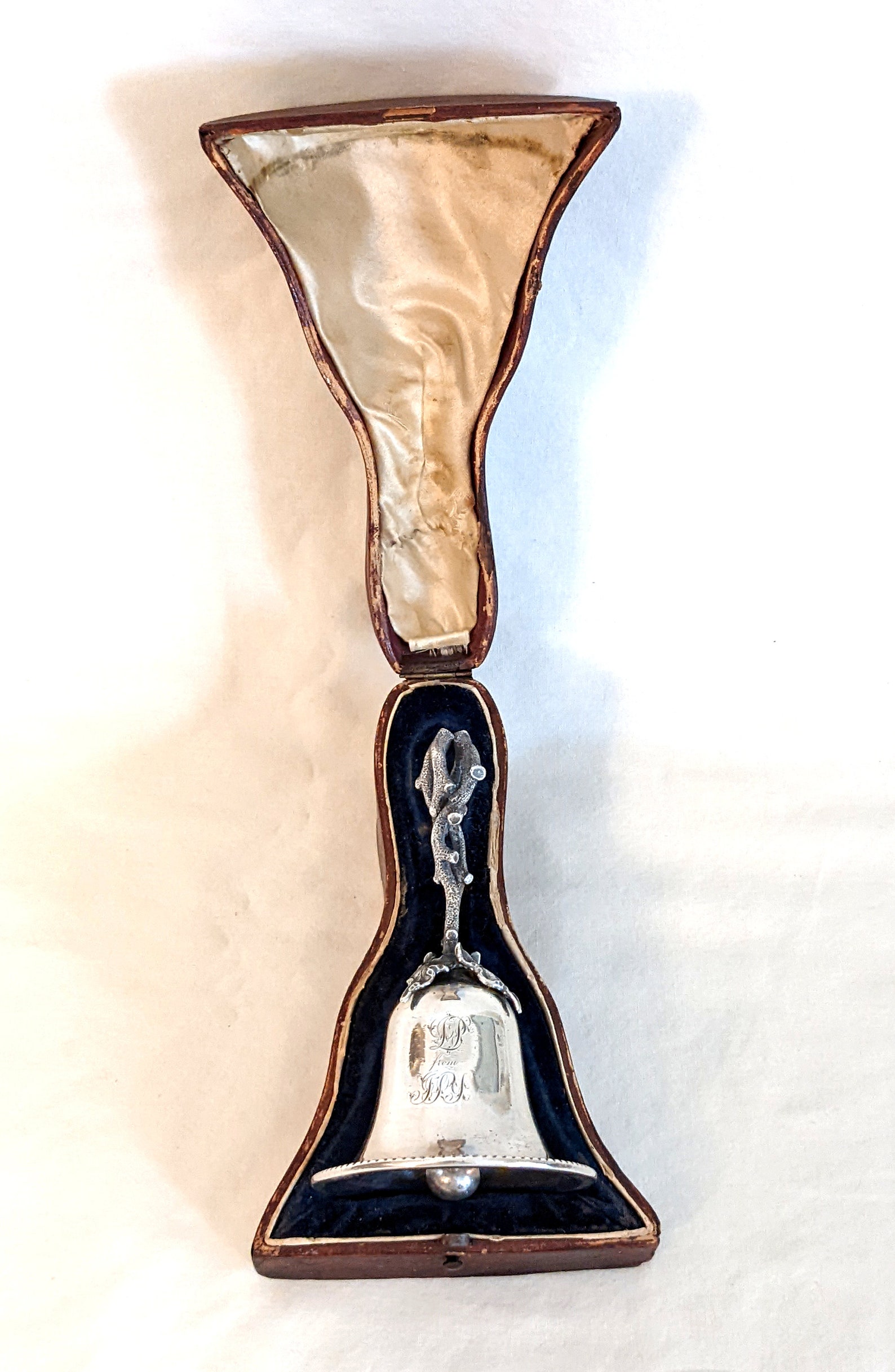 Cased Coin Silver Dinner Bell With Twig Handle 1850s | Etsy