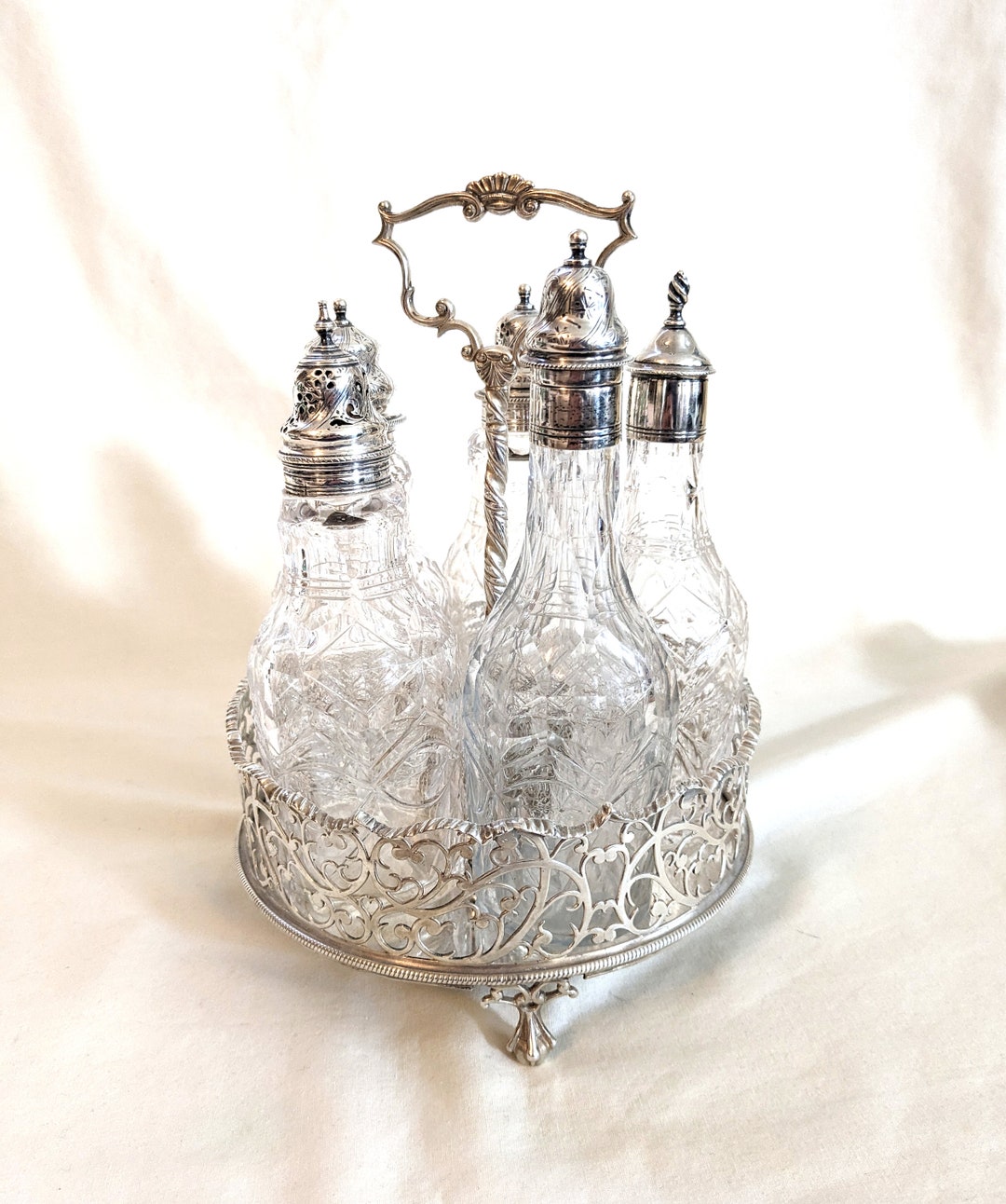 Georgian Sterling Silver Cruet Set: Thomas Nash, London 1767 - Etsy