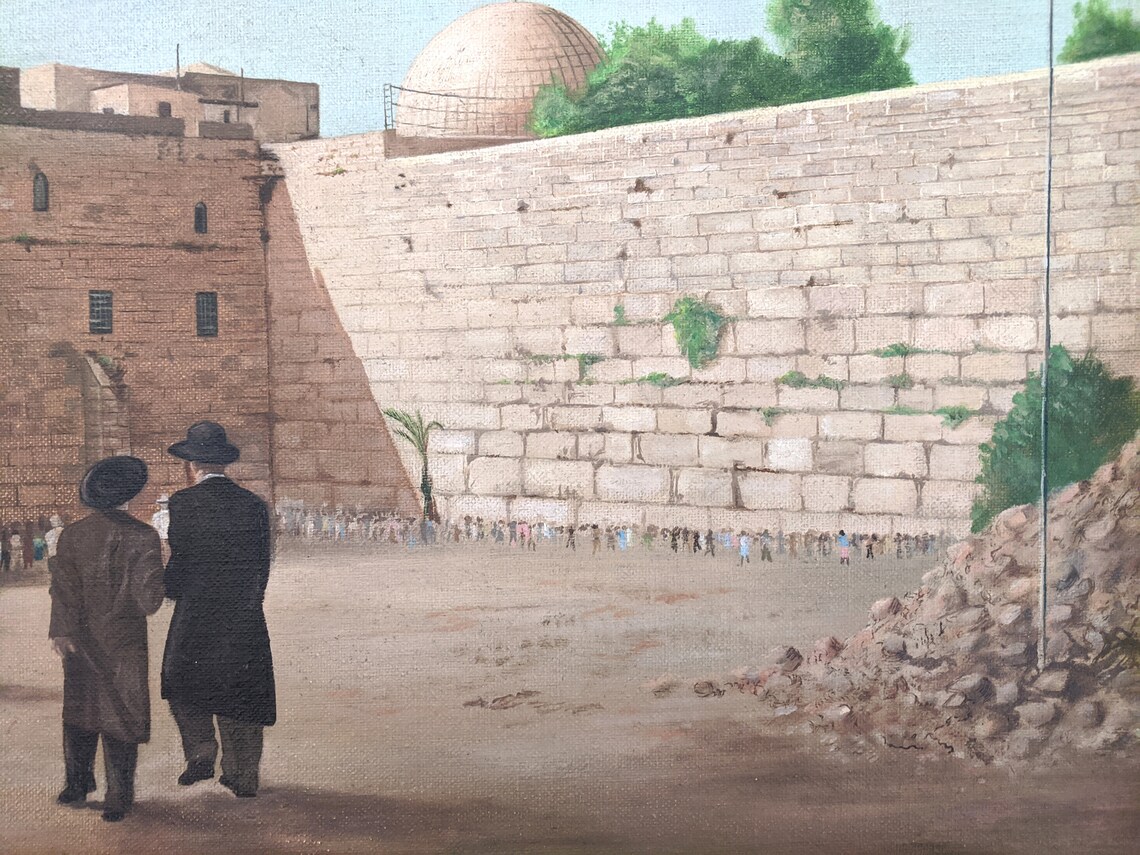 Ray Batchelor Painting of Israeli Western wailing Wall 11 - Etsy