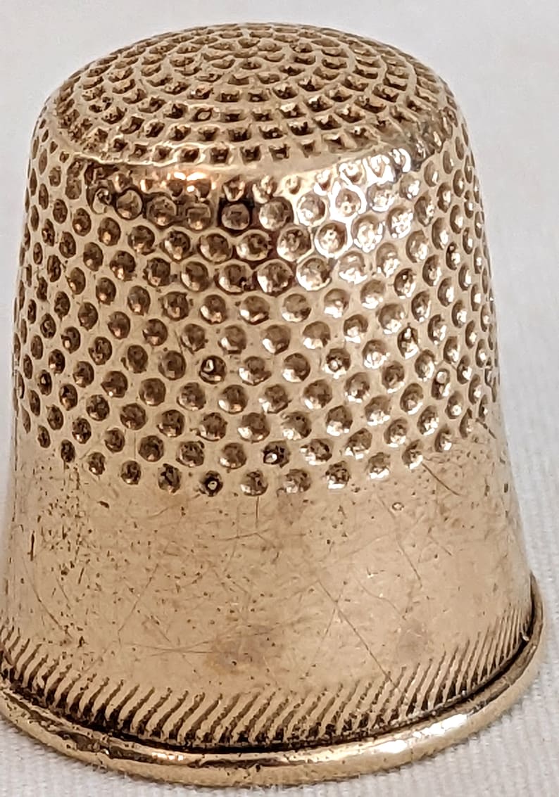 14k Gold Thimble, No Hallmarks - Etsy