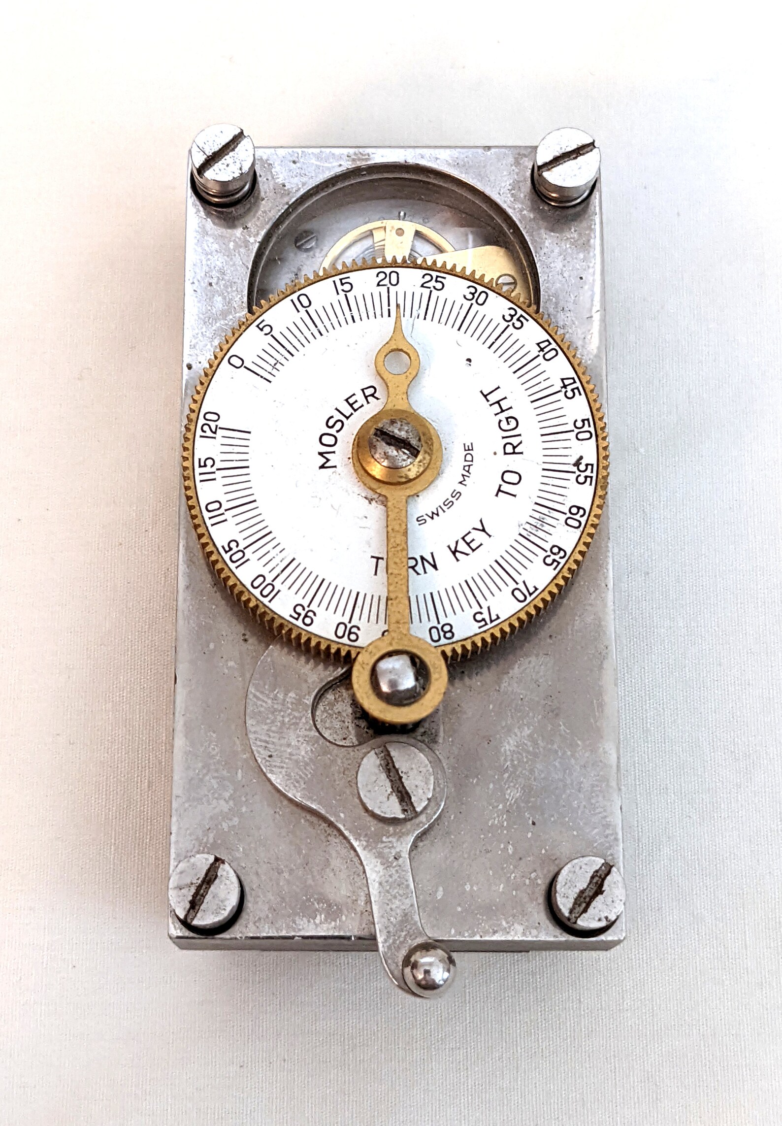 Swiss Mosler Bank Vault Lock, Steel & Brass, Enamel Time Face - Etsy