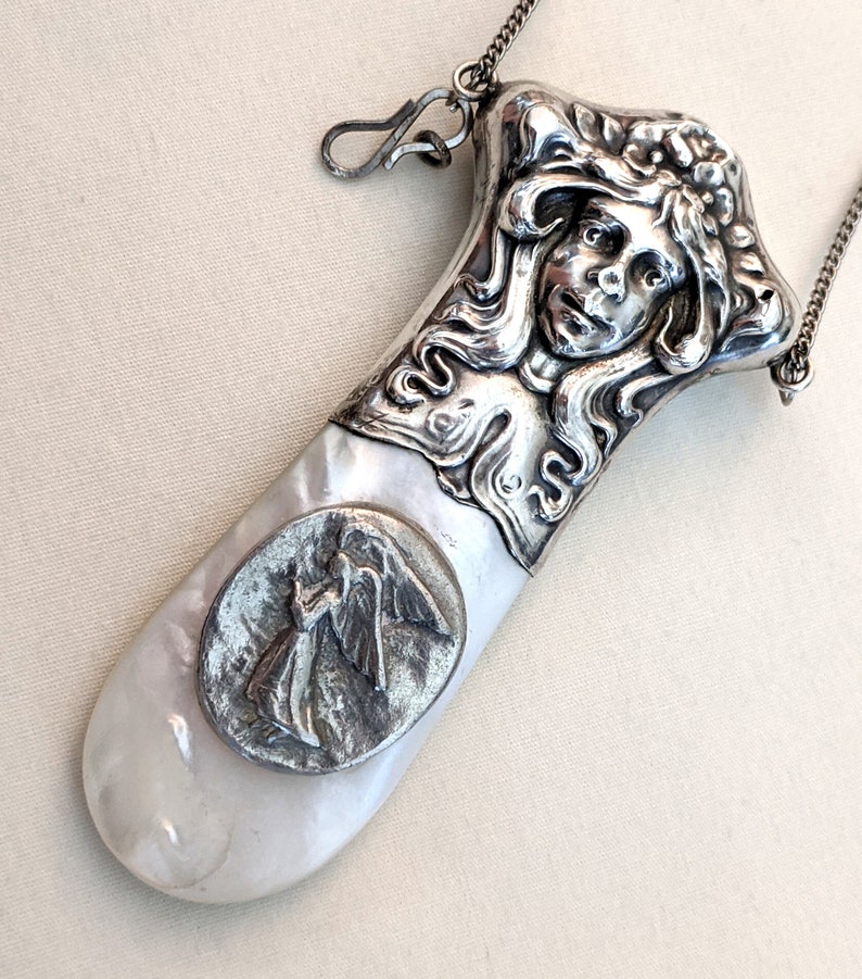 Art Nouveau Sterling Mounted Mother-of-pearl Child Pacifier on - Etsy