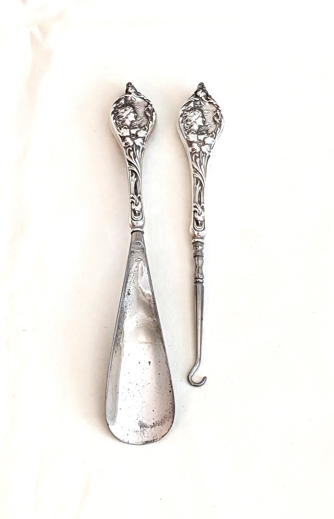 Art Nouveau Era Theodore Foster & Bros Sterling and Silverplated Steel ...