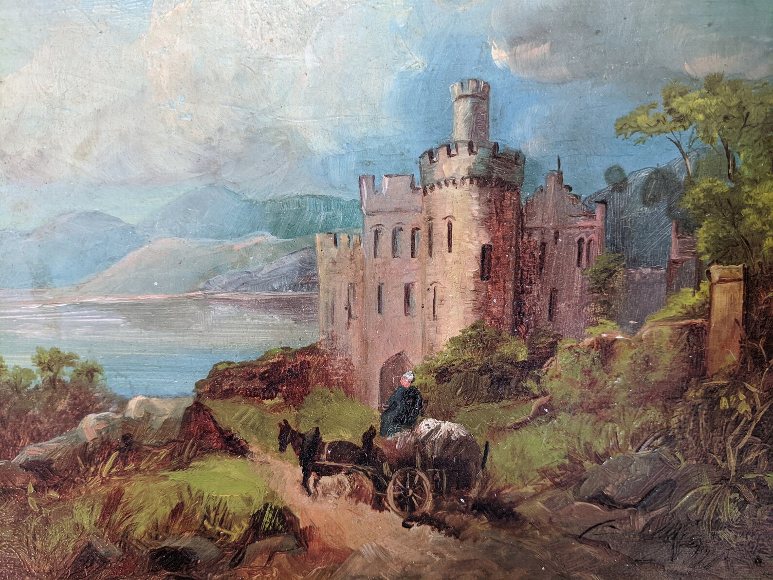 Two Small Oil Paintings of Old European Country Scenes in - Etsy