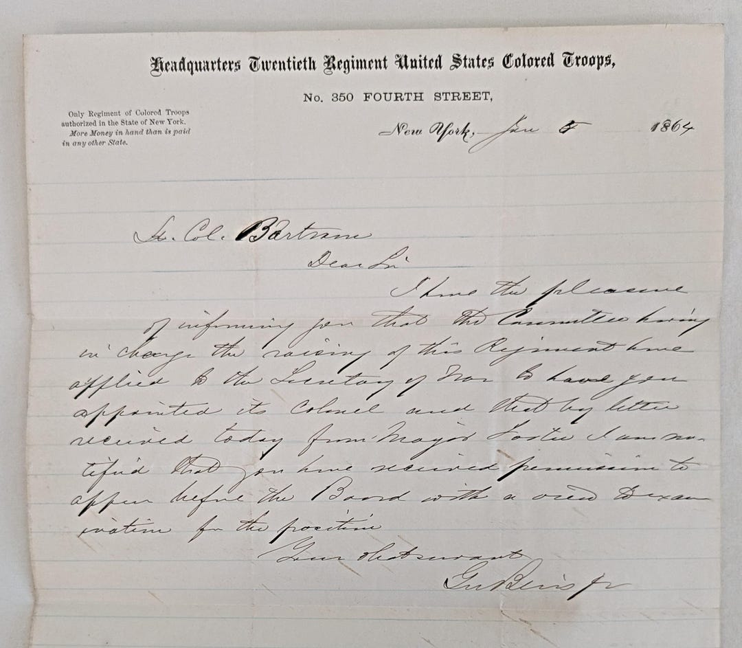 Civil War Muster Rolls and Letter of Colonel Nelson B. Bartram ...