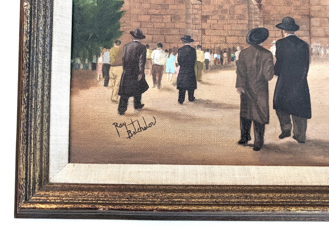 Ray Batchelor Painting of Israeli Western wailing Wall 11 - Etsy