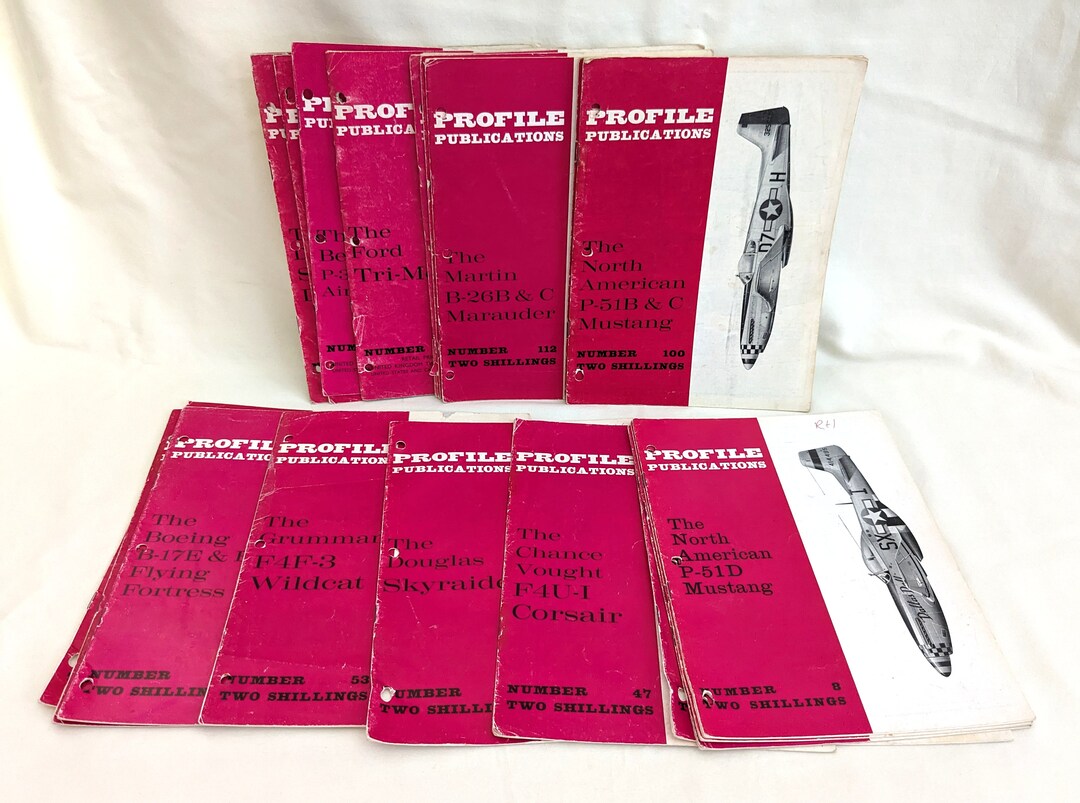 Vintage 26 Aircraft Booklets: Profile Publications Aviation Series ...