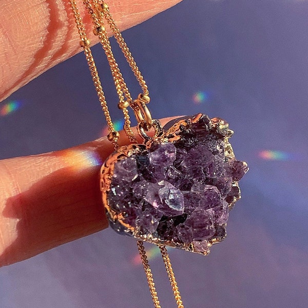 Geode Necklace - Etsy