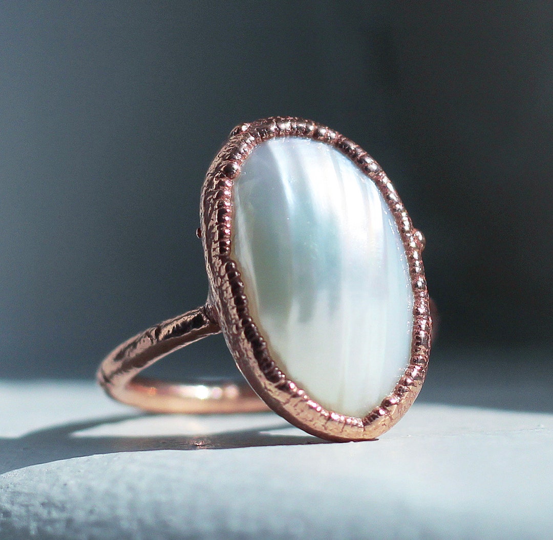Big Pearl Ring, Oval Pearl Ring, Nautilus Shell Ring, Osmena Shell Ring ...