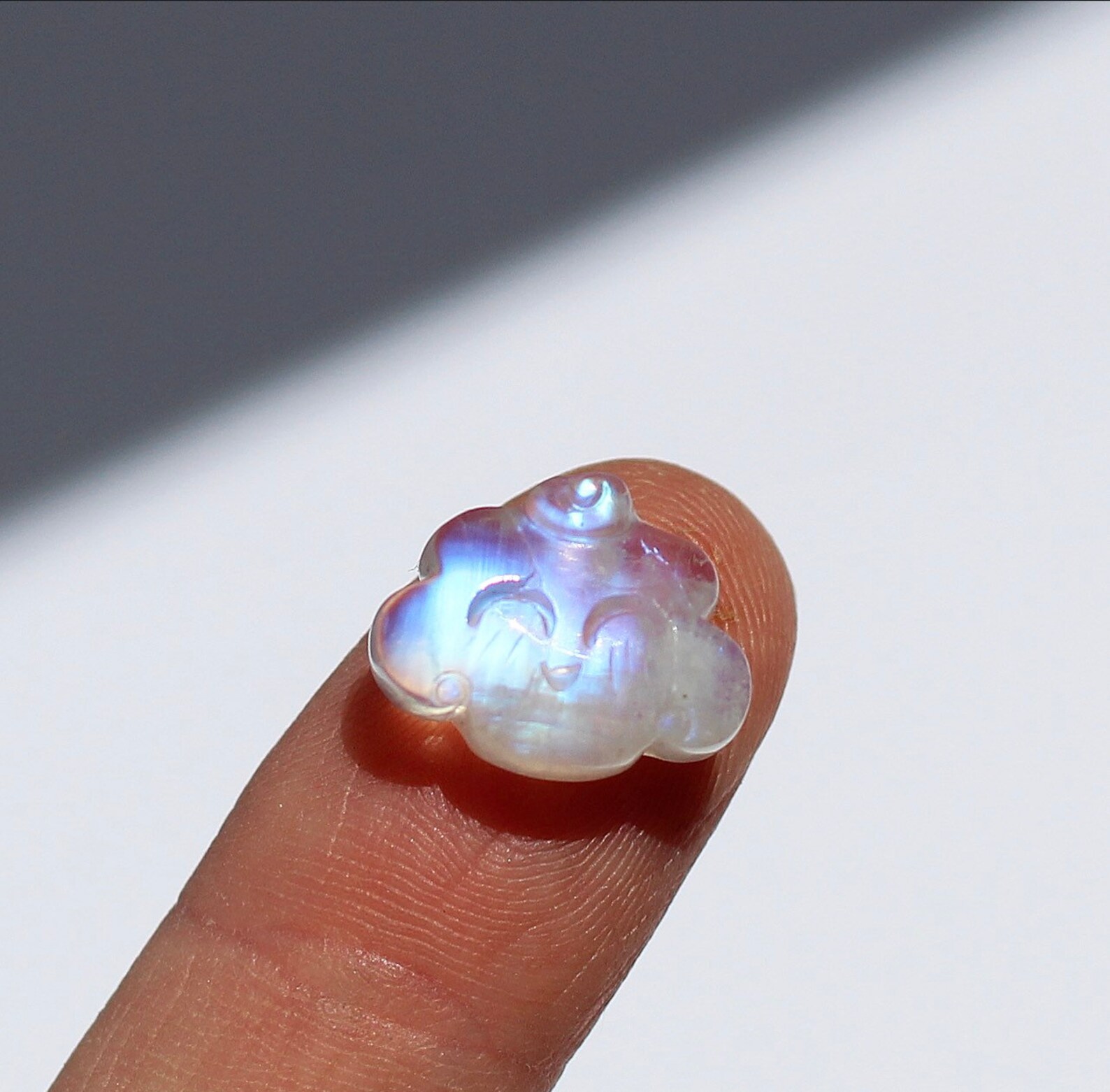 Moonstone Cloud Ring Cloud Smiling Face Ring Cloud Stone - Etsy