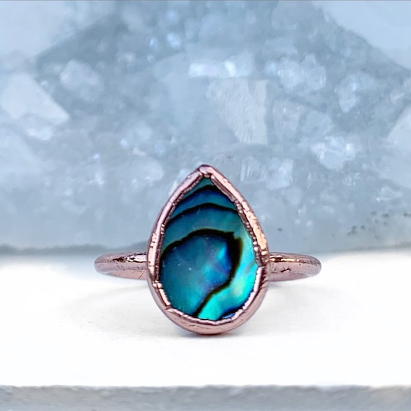 Abalone Ring - Etsy