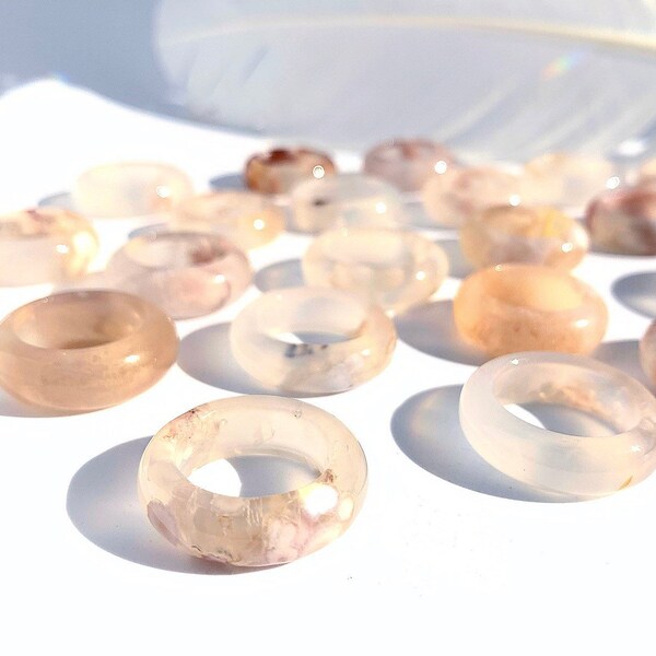 Banded Agate Ring - Etsy