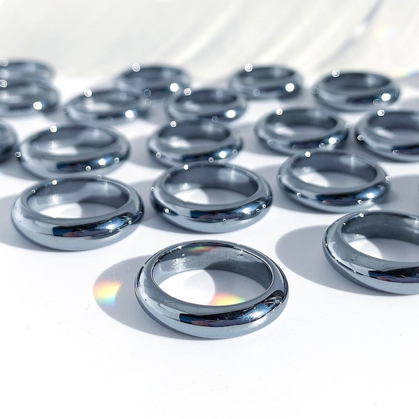 Hematite Ring - Etsy