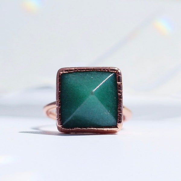 Silver Pyramid Ring - Etsy