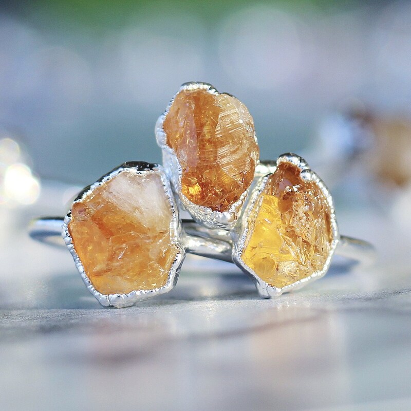 November Birthstone Ring - Etsy