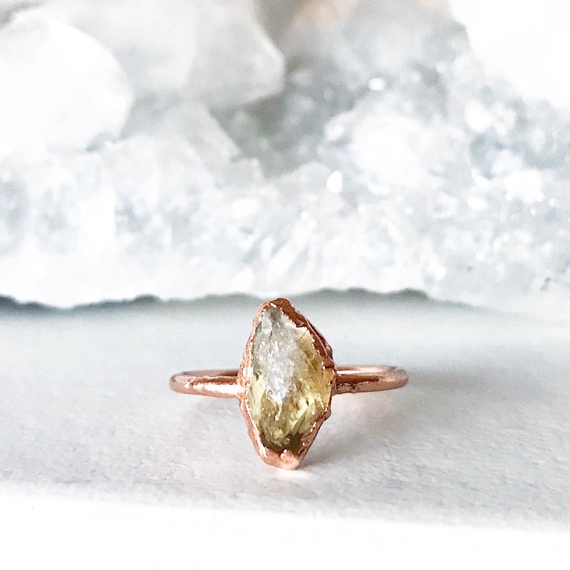 Raw Stone Rings - Etsy