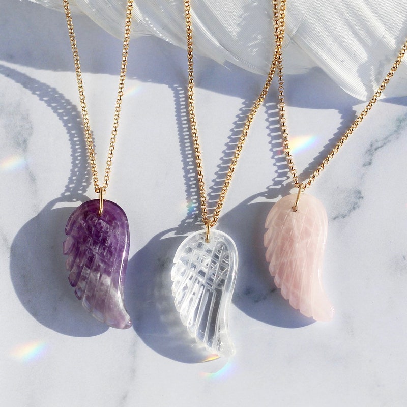 Angel Wing Crystal Stone - Etsy