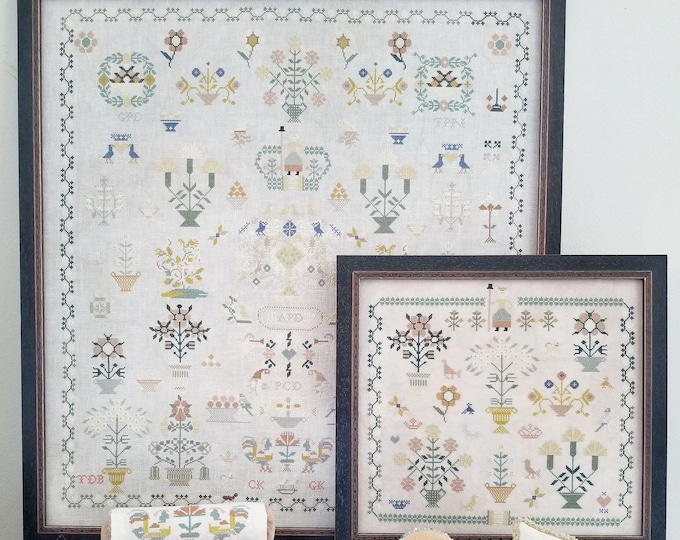 Dutch Sampler Collection Three Cross Stitch Patterns by - Etsy