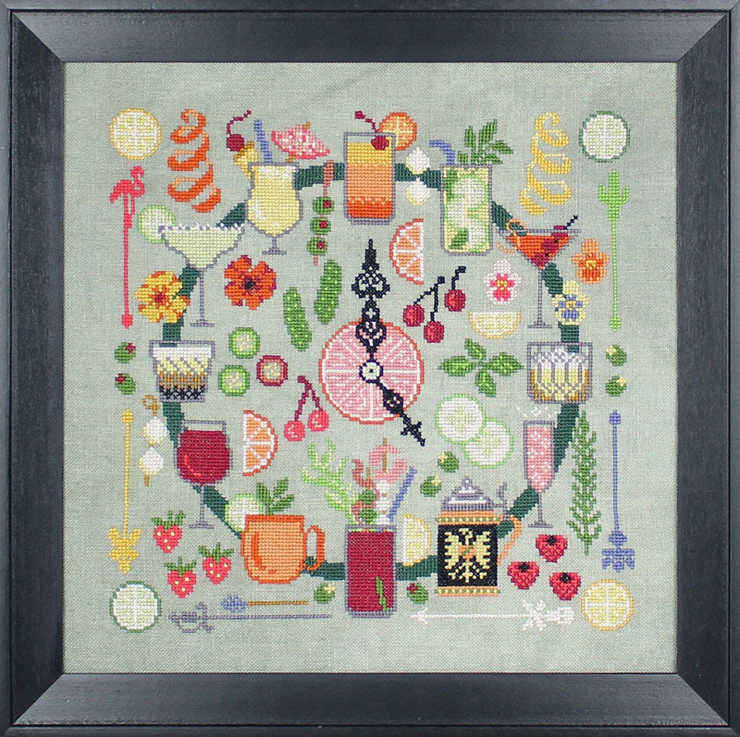 Five O'clock by Tracy Horner of Ink Circles (2023) - Cross Stitch Chart ...