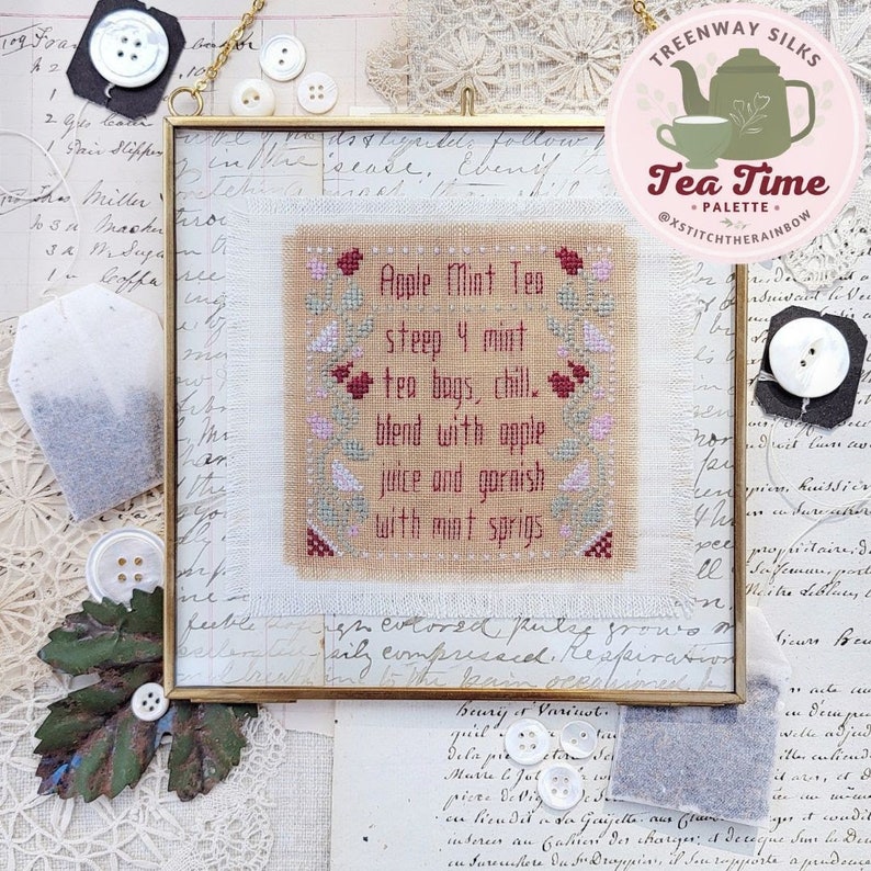 Tea Time SAL Collaboration - Xstitch the Rainbow - Treenway Silks (2023 ...