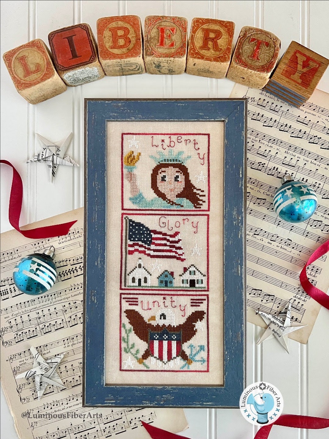 Liberty Glory Unity (2024) by Luminous Fiber Arts -- Paper Chart - Etsy