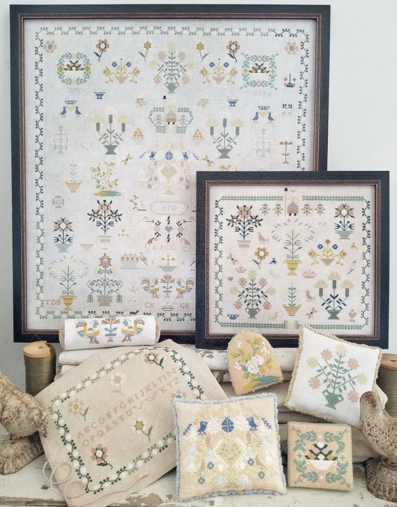 Dutch Sampler Collection Three Cross Stitch Patterns by | Etsy
