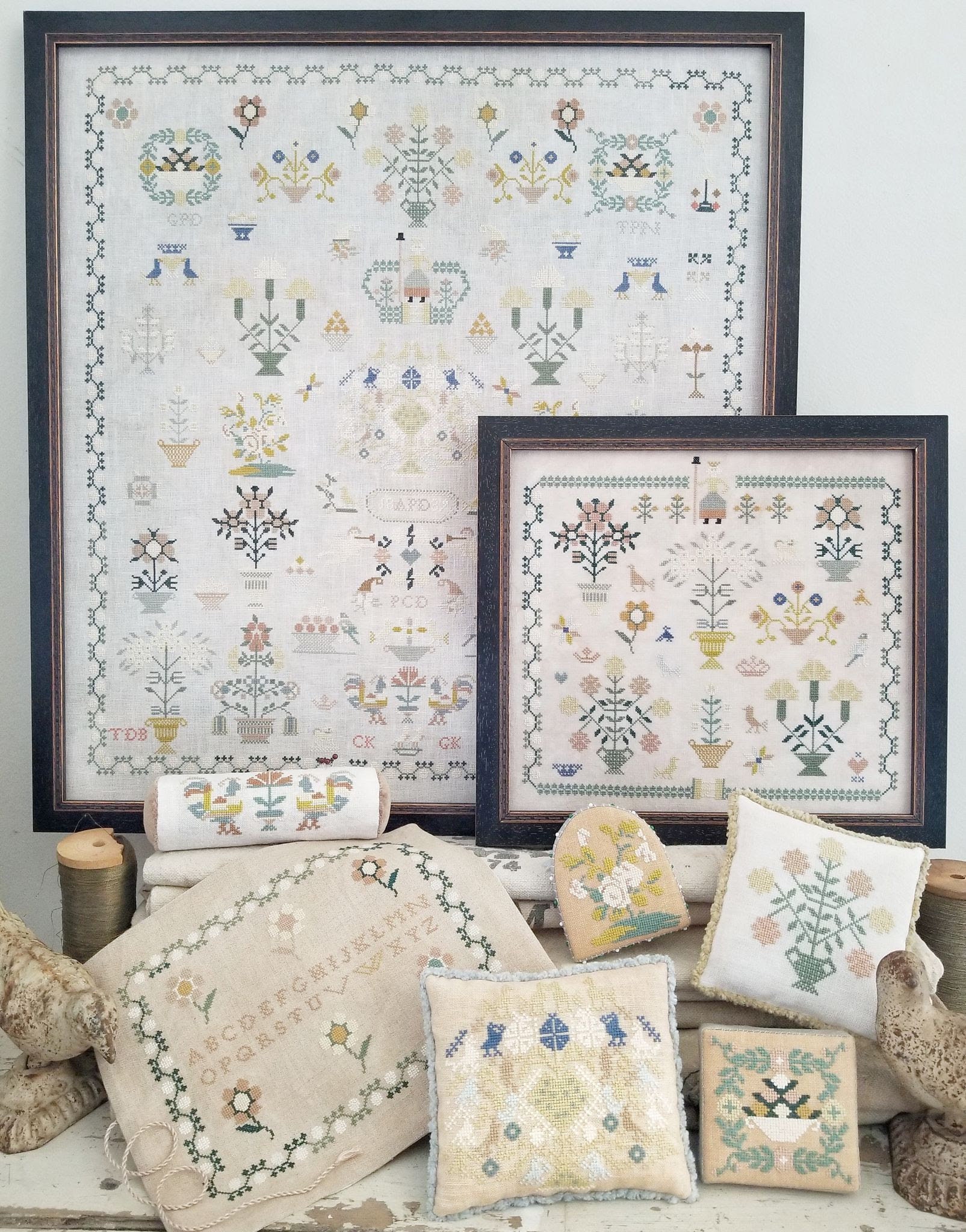 Dutch Sampler Collection - Three Cross Stitch Patterns - by Liz Mathews ...