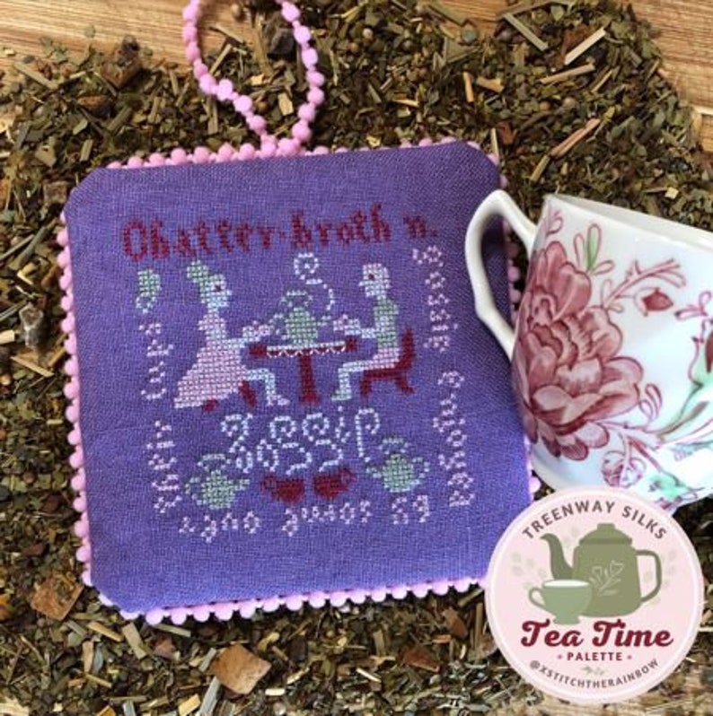 Tea Time SAL Collaboration - Xstitch the Rainbow - Treenway Silks (2023 ...