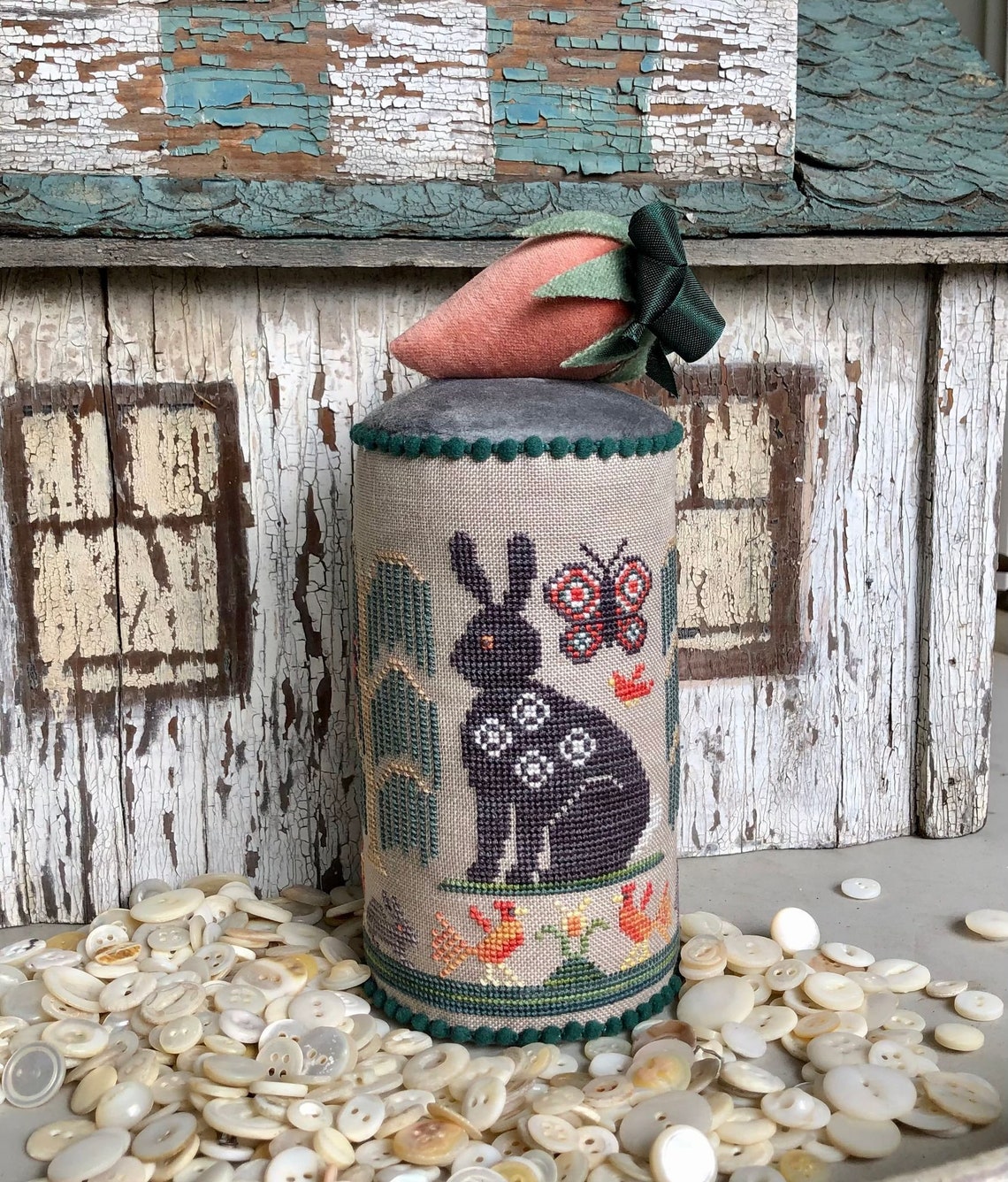 Spring Pin Drum by Kathy Barrick of Kathy Barrick Needlework Designs ...