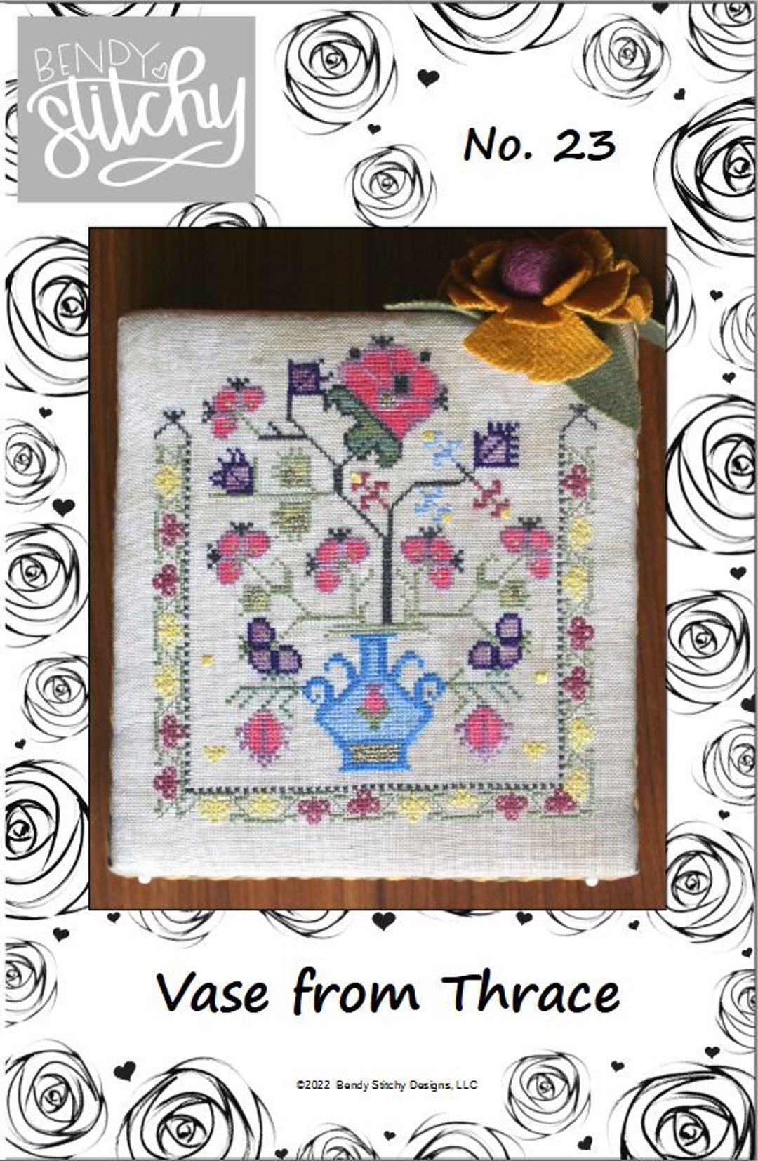 Bendy Stitchy Designs: Vase From Thrace by Michelle Garrette (2022 ...