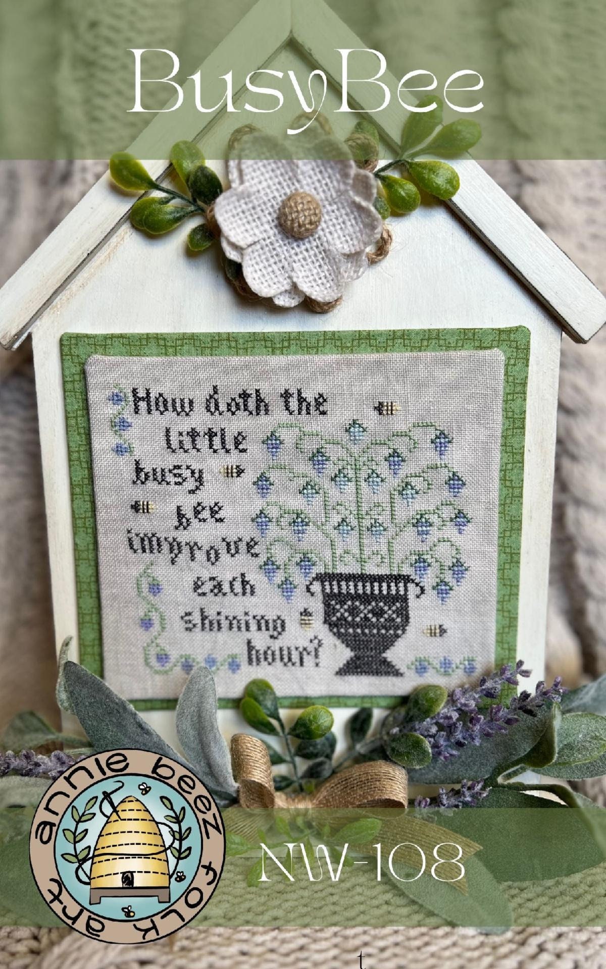 Busy Bee (2024) by Annie Beez Folk Art -- Paper Chart - Etsy