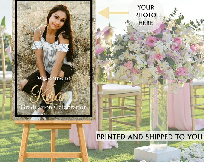 Graduation Photo Welcome Sign - Grad Party Welcome Sign - Welcome Sign ...