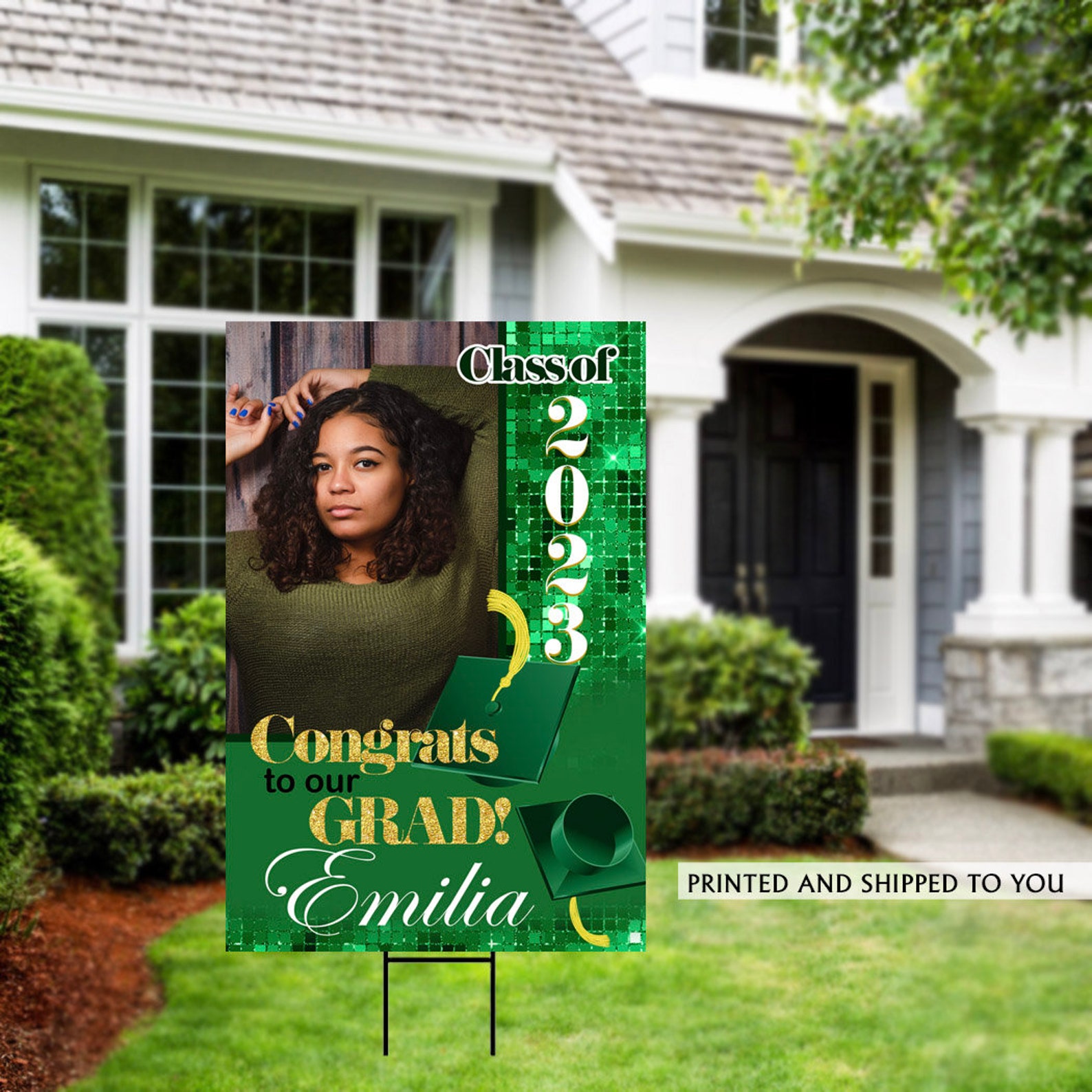 Class of 2023 Graduation Photo Yard Sign High School Senior - Etsy