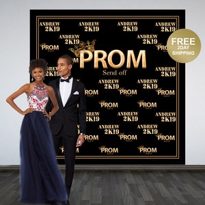 Prom Send off Personalized Photo Backdrop, Prom 2K19 Photo Backdrop ...