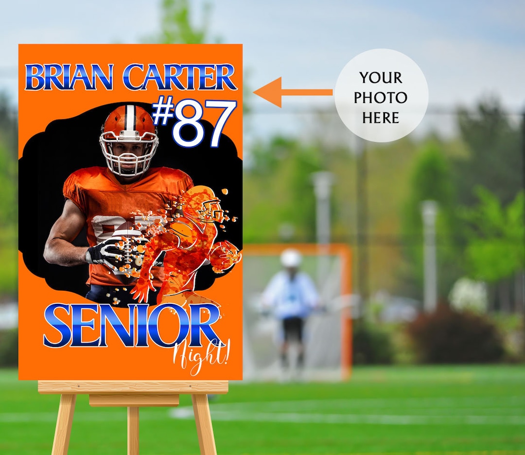 Senior Night Poster - High School Senior Night Poster, Football Senior ...