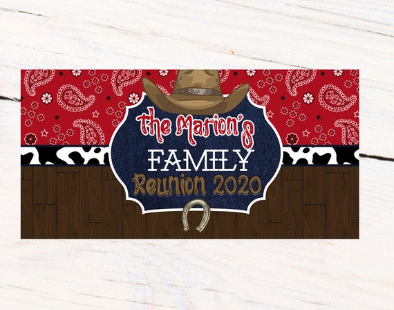 Western Party Personalized Banner Cowboy Personalized Party | Etsy