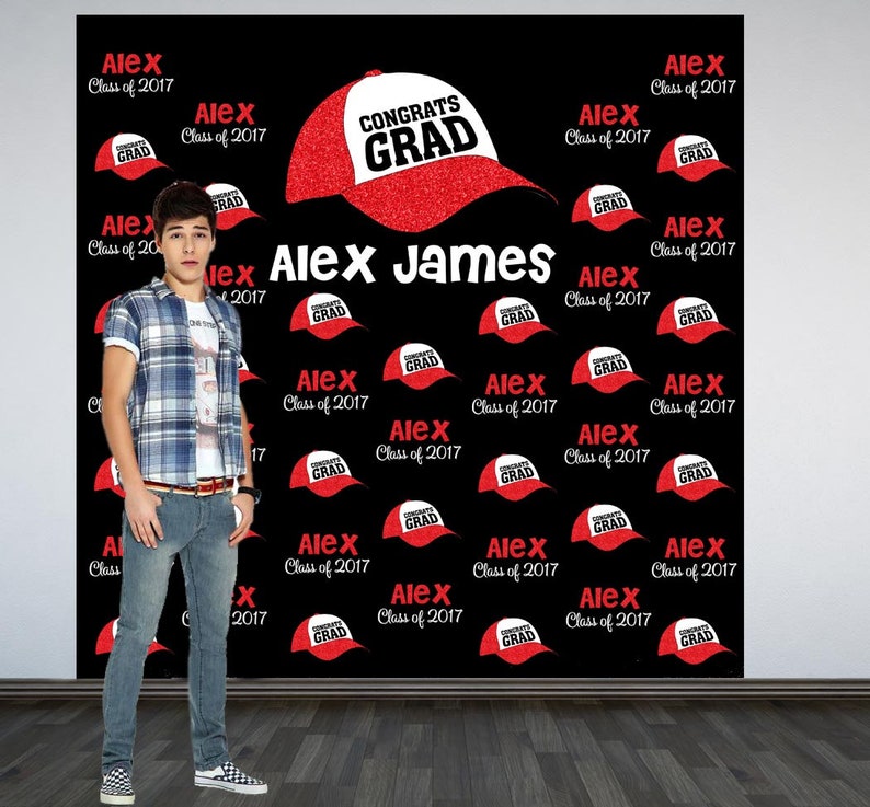 Graduation Photo Backdrop Personalized Photo Backdrop Class - Etsy